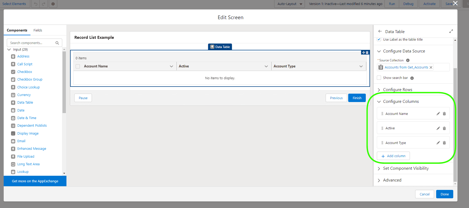 Add Columns To List Of Records In Salesforce Flow