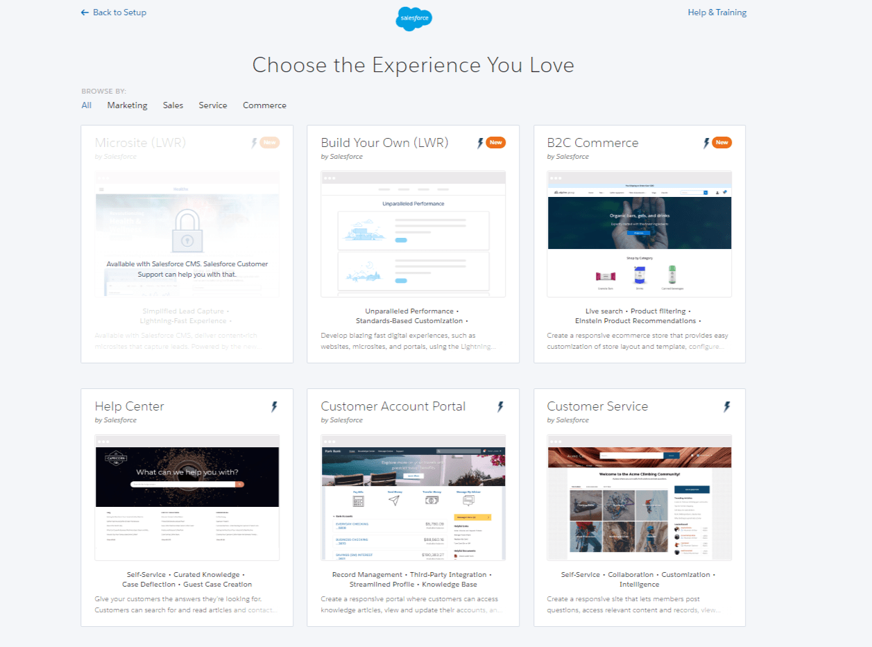 Creating Salesforce Community Example