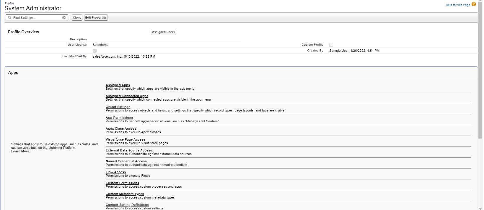 Enhanced Profile User Interface Example Enhanced Profile User Interface Example