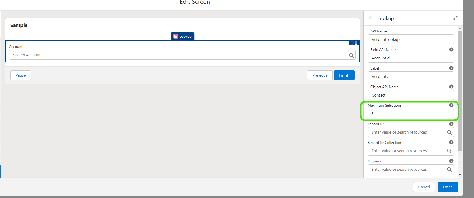 How To Make Lookup Component In Flow Multi Select