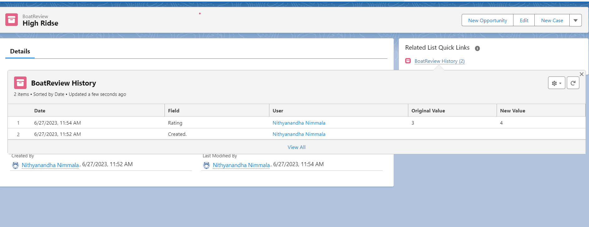 How To View Field Tracking History On Page Layout