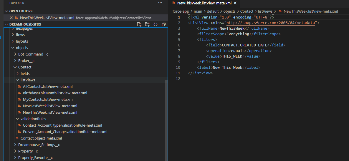 Object Structure In Salesforce Dx