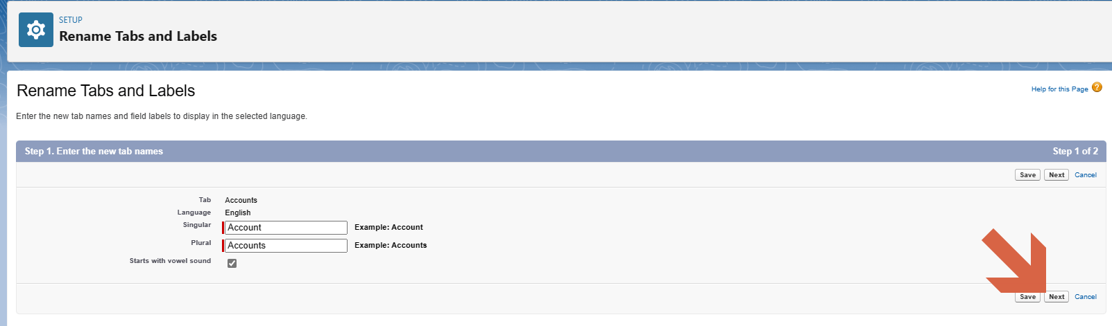 Rename Tabs and Labels Next to Fields