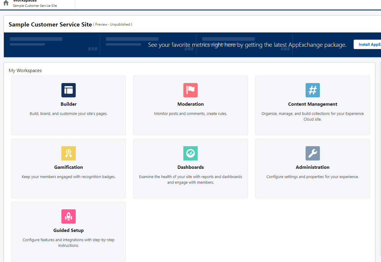 Workspace Page Community Salesforce Example