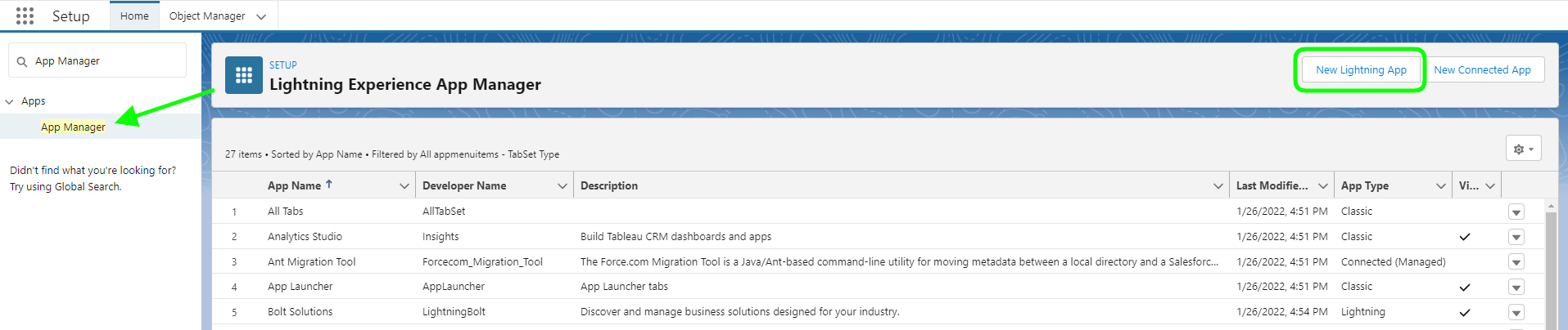 Create Lightning App In Salesforce Example