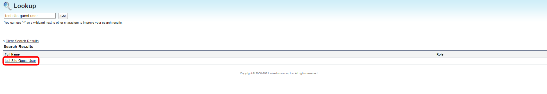 User Lookup For Debug Logs