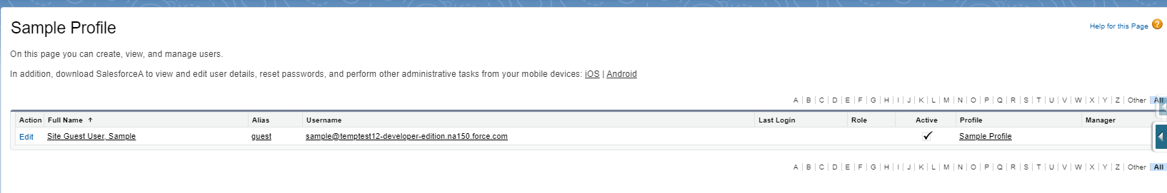 Highlight guest user record