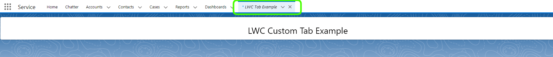 Lightning Component Web Tab Example