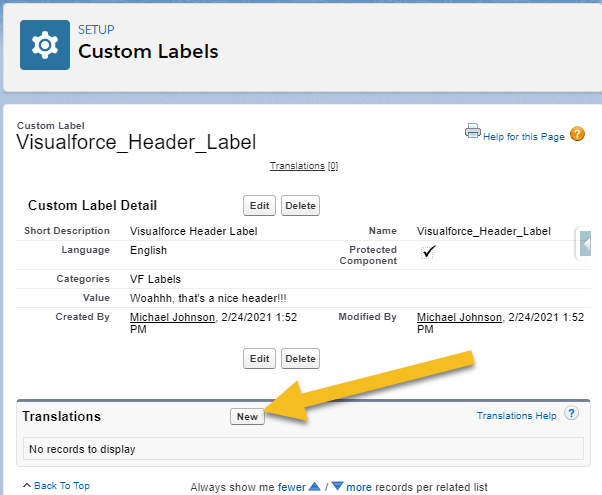 Salesforce Custom Label Translate