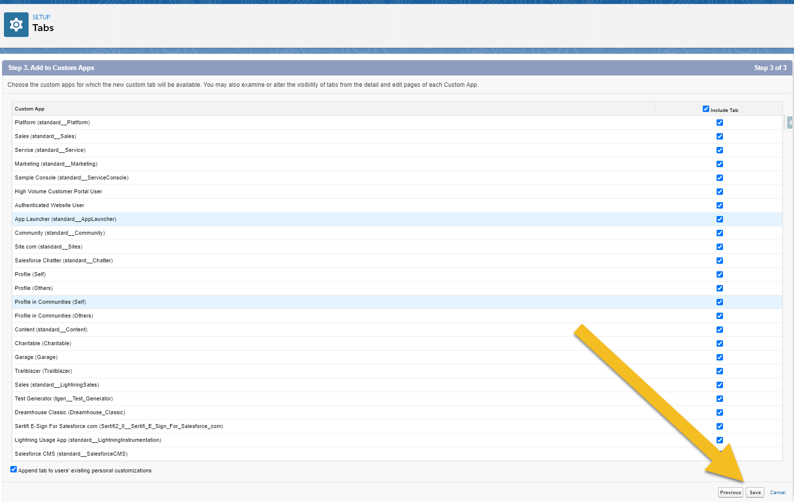 add visualforce to custom tab tutorial